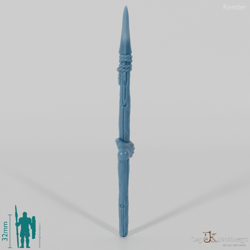 Halbling-Speer B mit Hand – Koboldnest