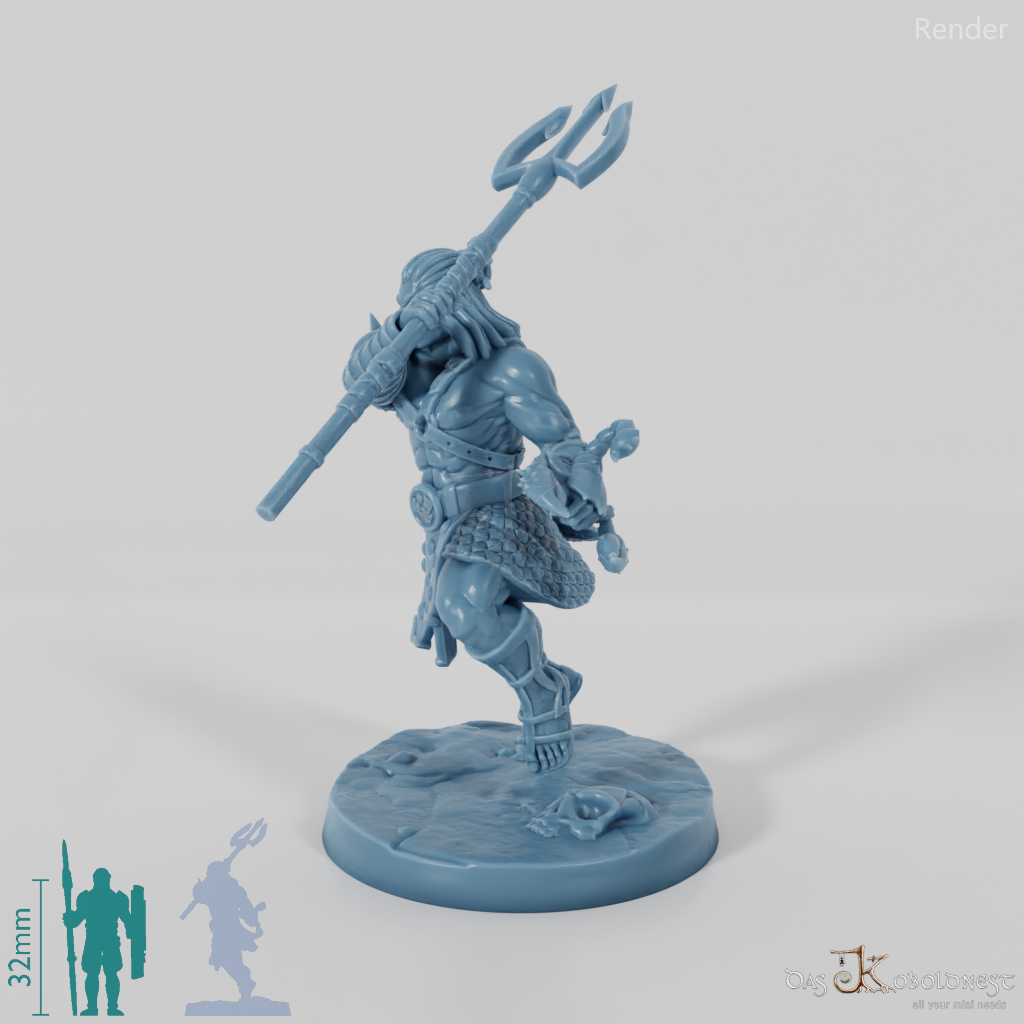 Rhom the Relentless, human gladiator with trident 2 – Koboldnest