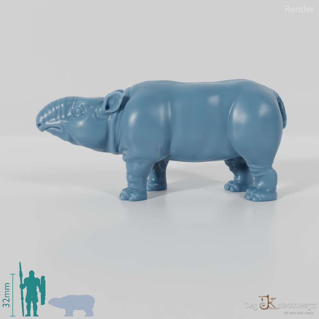 Pyrotherium 04 (Jungtier) - StoneAxe Miniatures – Koboldnest