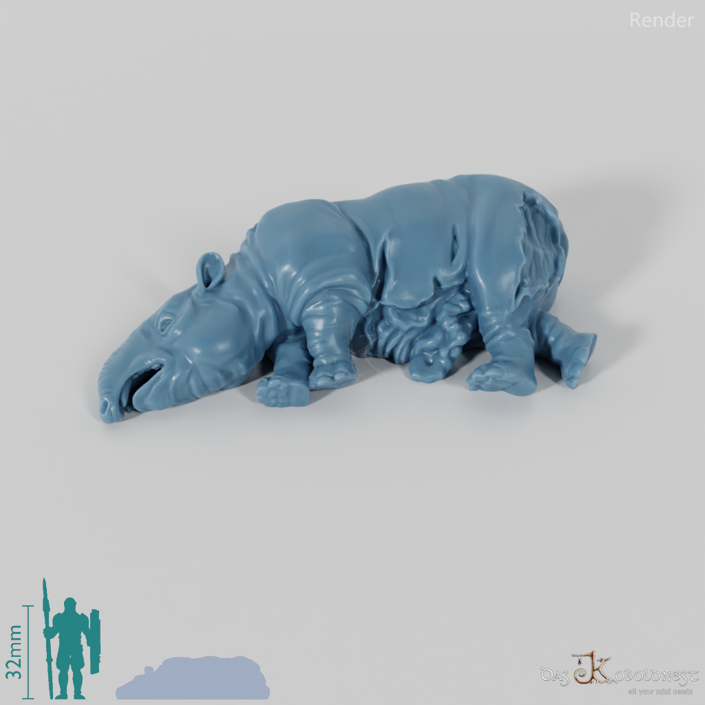 Pyrotherium 09 (Kadaver)- StoneAxe Miniatures – Koboldnest