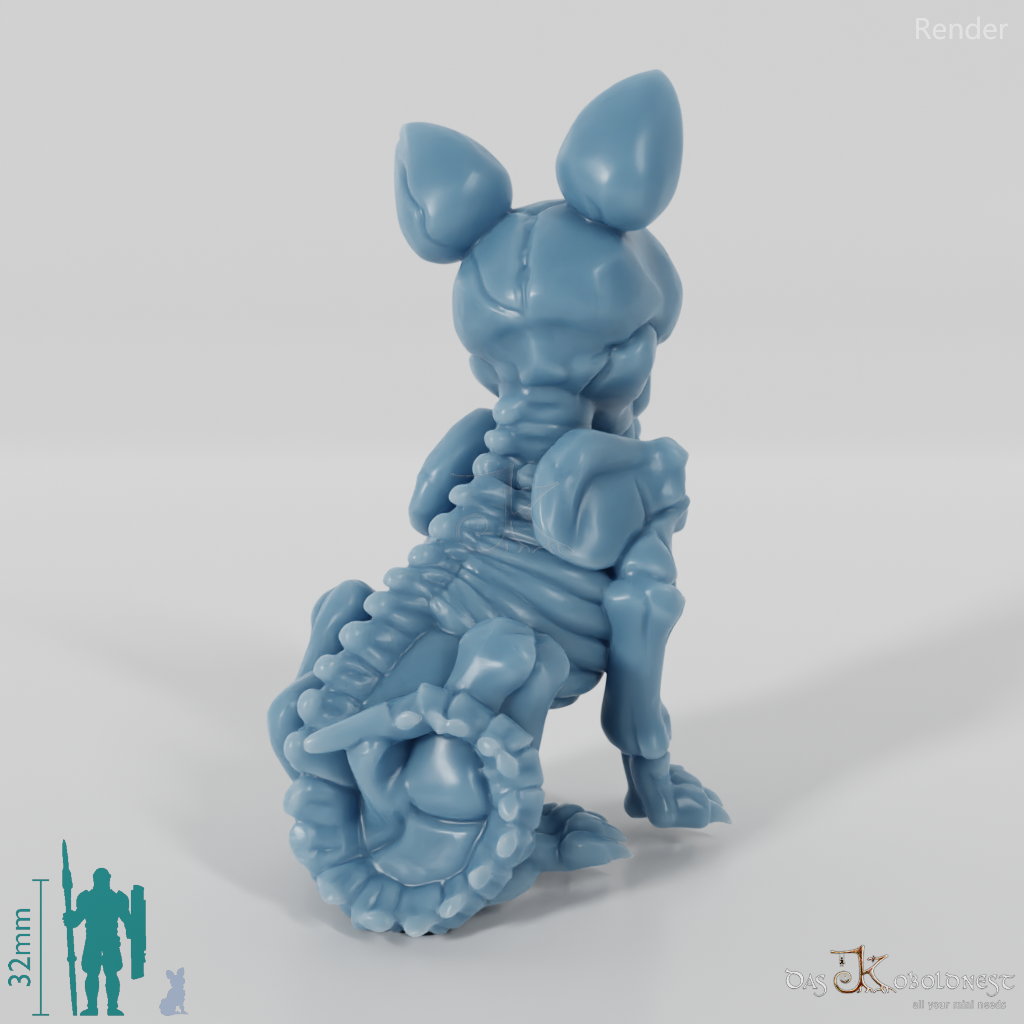 Sitting skeleton cat – Koboldnest