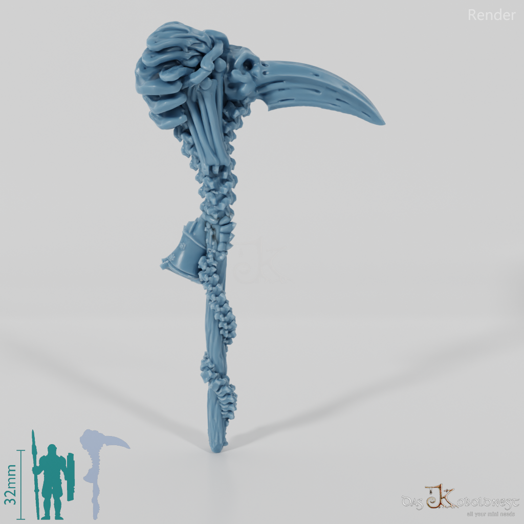 Vile Hero - Weapon - Scythe, Crow (abgewinkelte Hand) – Koboldnest