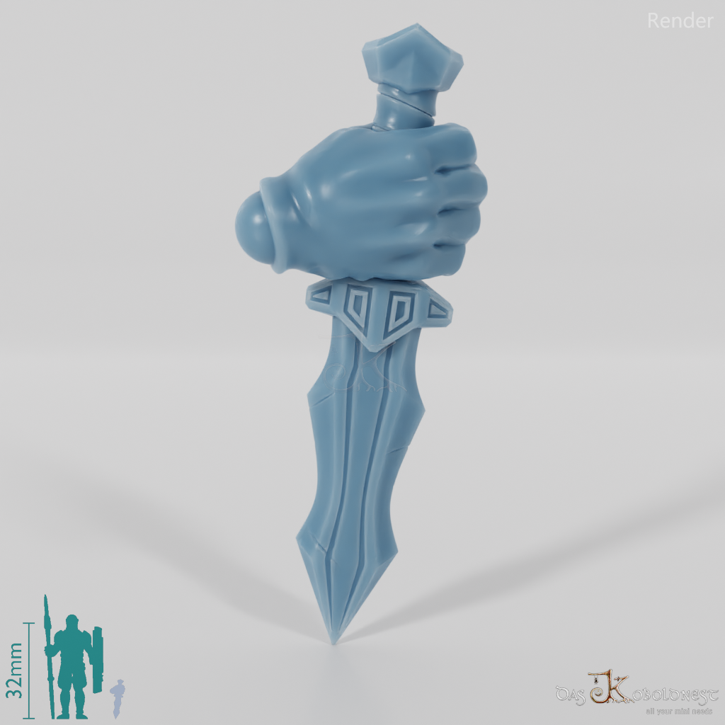 Dwarven Dagger B with Hand (Alternative Pose) – Koboldnest