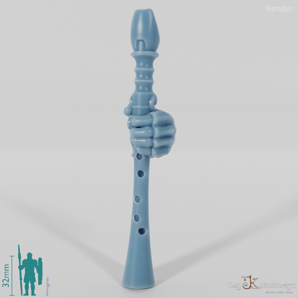Elfen-Flöte mit Hand – Koboldnest